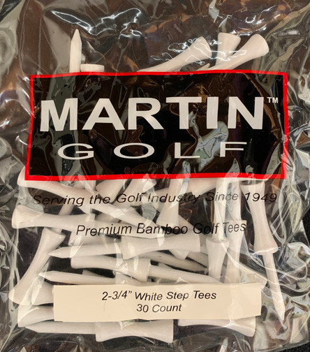 "Step-Tee", 2 3/4" 30-PACK, Natural or White - Don Martin & Co