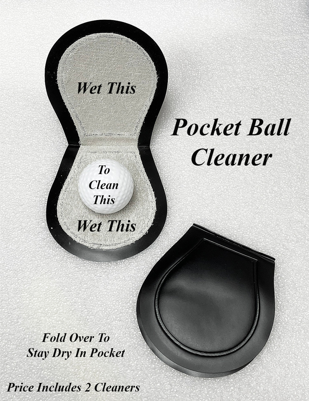 Pocket Ball Cleaner, 2 Cleaners Per Pack - Don Martin & Co