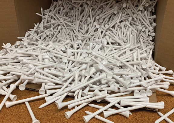 3 1/4" Bulk Tees, 10,000 Per Box, Natural, Mixed or White $24.00 per ...