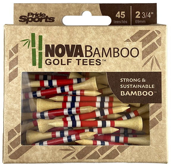 "Nova" Golf Tees by Pride Sports, 3 1/4" For Consistent Teeing Height ...
