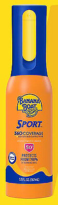 Banana Boat, Sport, Pump Spray w/360 Control Mist, Big 5.5 Fl Oz, SPF ...