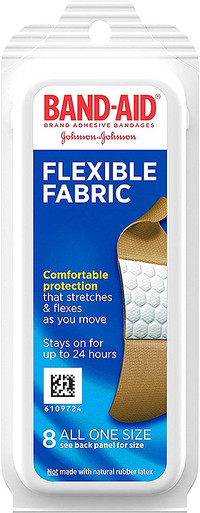 "Band-Aid" Flexible Bandages, 8-Piece Pack, Best To Sell, Best For Golf ...