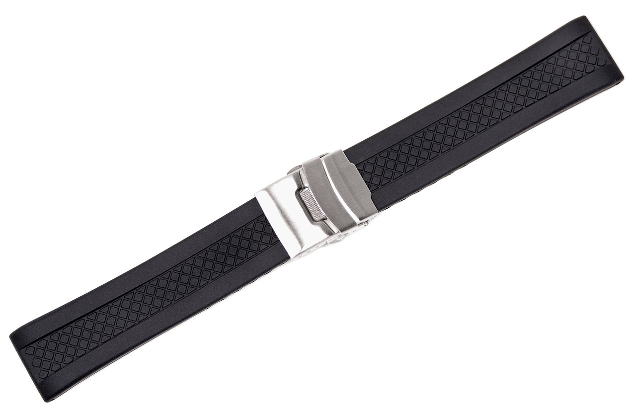 Textured Divers Clasp Watch Band