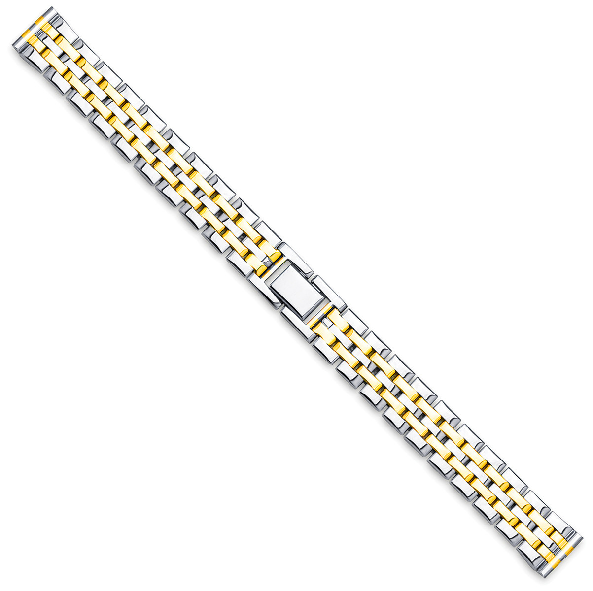 Women's Link Style Metal Watch Band - Silver - (fits 14mm to 16mm)