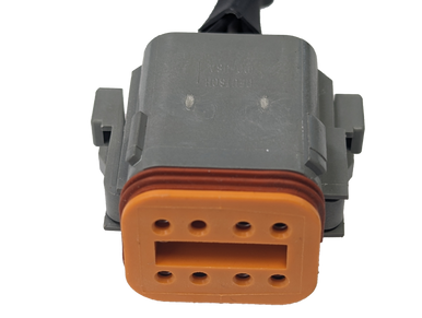 PSI Power 6" SISU Injector Pigtail – 8-Way Deutsch Connector Harness