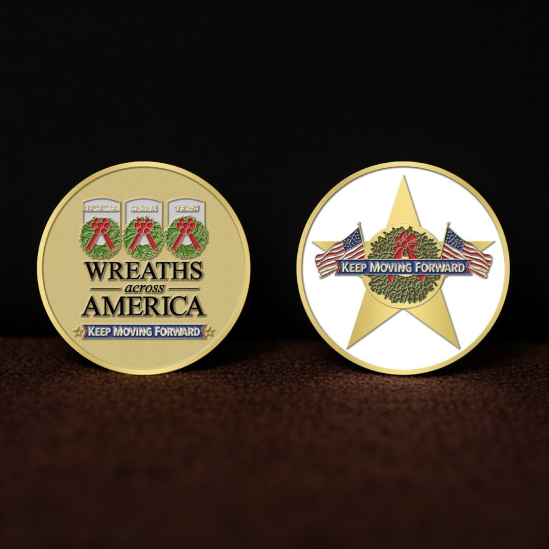 2025 Challenge Coin Keep Moving Forward