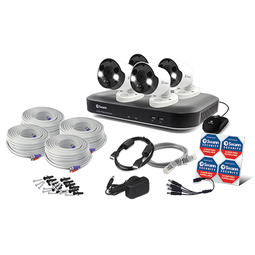 4 Camera 8 Channel 4K Ultra HD DVR Security System