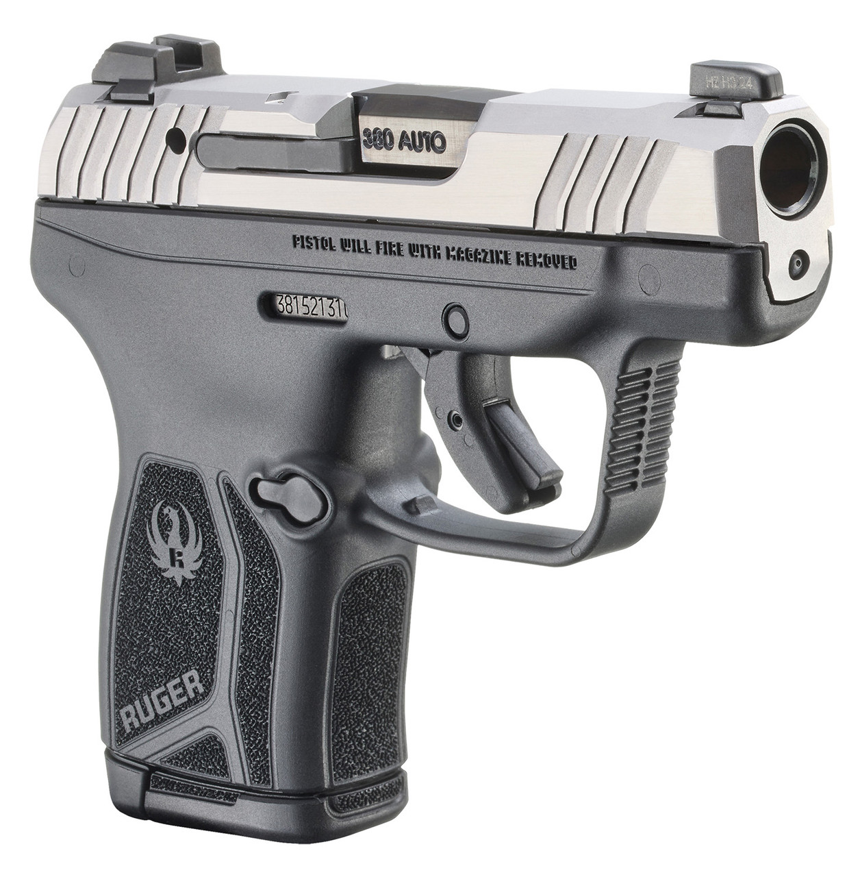Ruger LCP Max 380 ACP Stainless Steel Slide