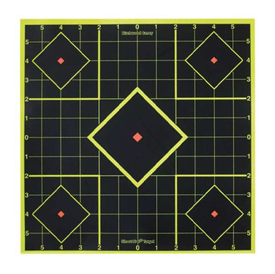 Shoot-N-C self-adhesive targets 8 square sight-in target sheet w/5 ...