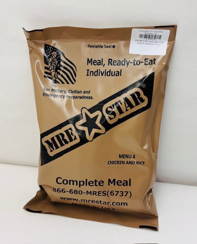 MRE Full Meal with heaters assorted Entrée