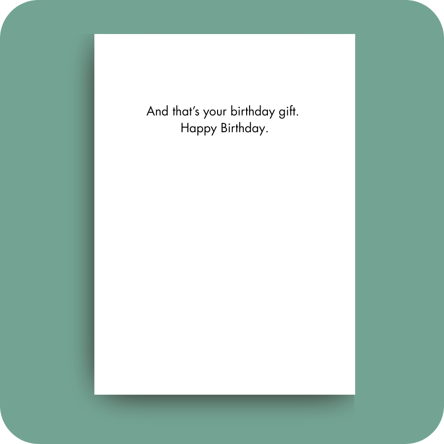 #158 Birthday Card - No Age Reference (OG)