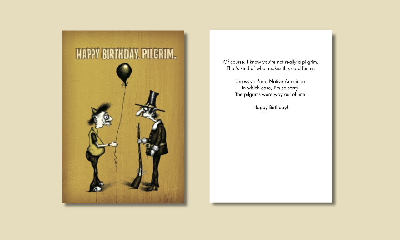 #067 Birthday Card - Pilgrim (OG)