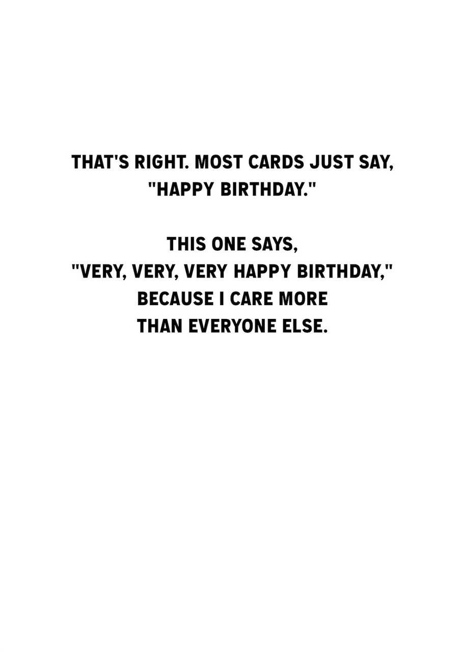 C-026 Birthday Card - Very Happy Birthday (C)