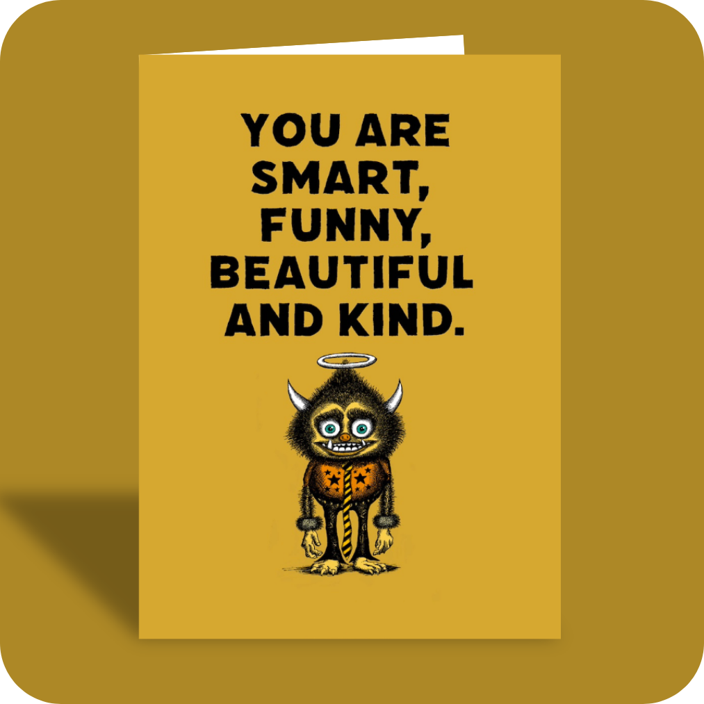 #298 Birthday Card - Smart, Funny... (OG)