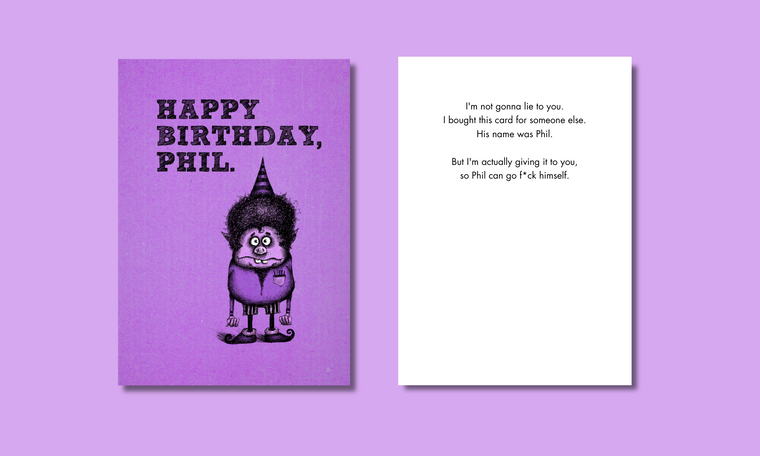 #181 Birthday Card - Not Phil (OG)
