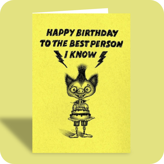 #203 Birthday Card - Best Person
