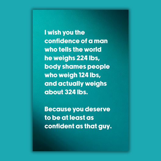 Body Shame Sticker - Bald Guy Greetings