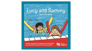 Lucy and Sammy learn to swim story and progress book