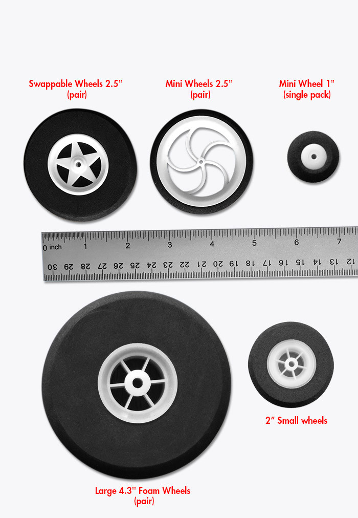 2 inch Small Wheels | Flite Test RC Plane Accessories