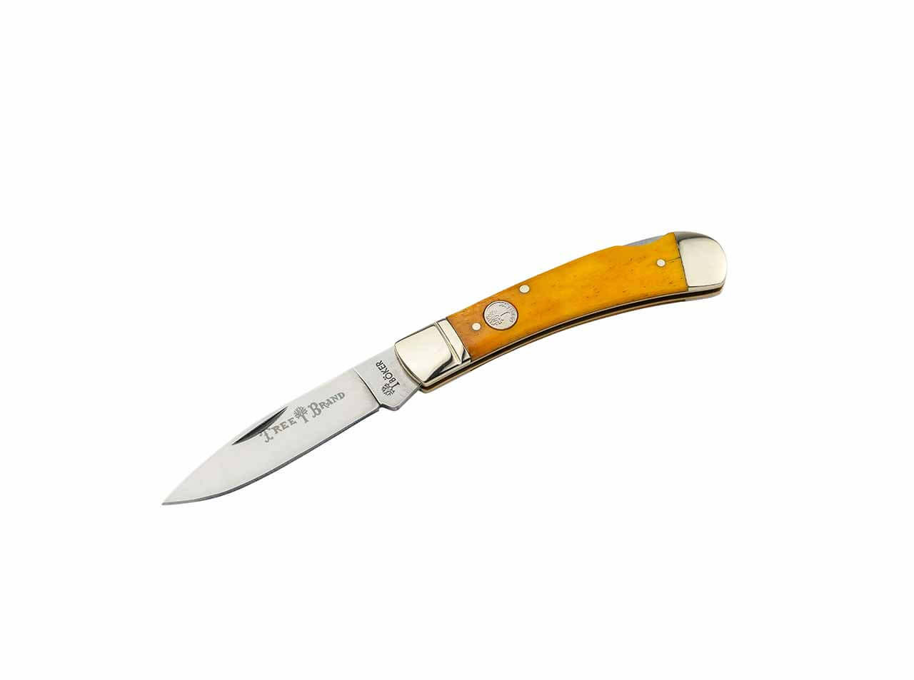 Gentleman's Lockback Yellow Bone Knife 110814