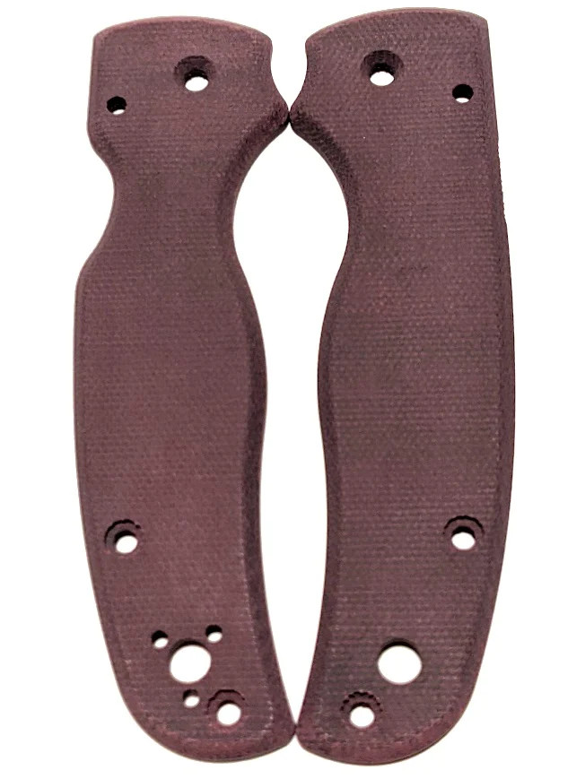 Spyderco Paramilitary 2 Micarta Linen Scale Set - Linen Brown