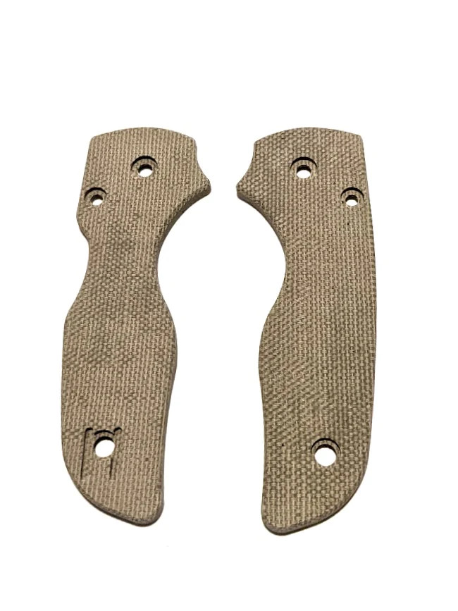 Spyderco Lil Native Micarta Scale Set - Linen Natural