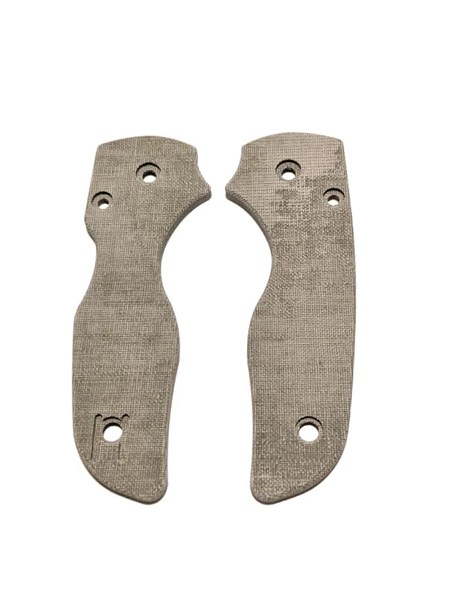 Spyderco Lil Native Micarta Scale Set - Linen Natural