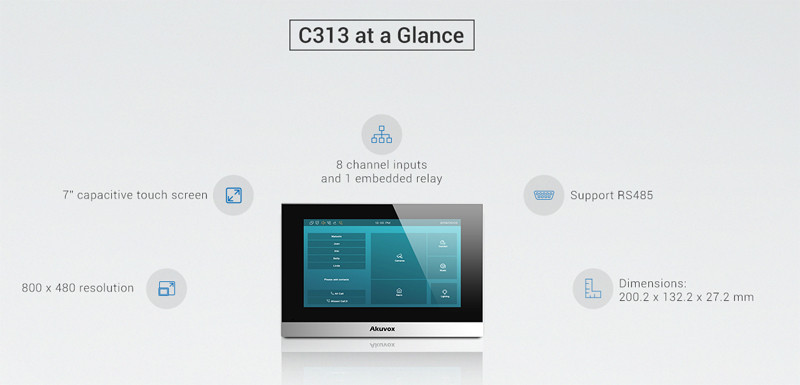 C313 Akuvox Best monitor for condos