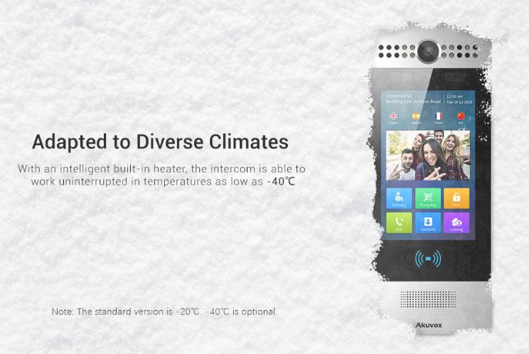 Akuvox r29 video intercom with face identification