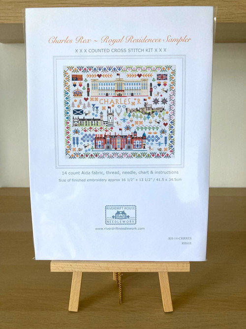 CROSS STITCH KIT 14ct AIDA Royal, Charles Rex Royal Residences Large ...