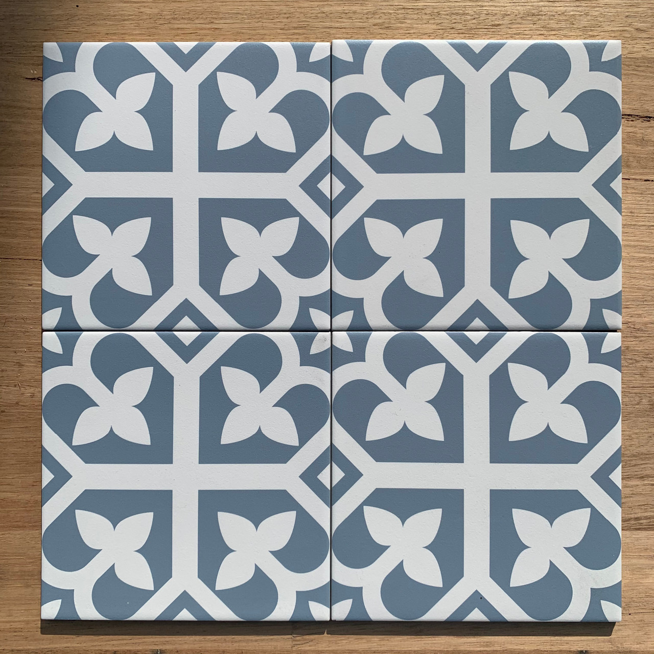Bloom Wall and Floor Tile in Baby Blue - Tiles4less