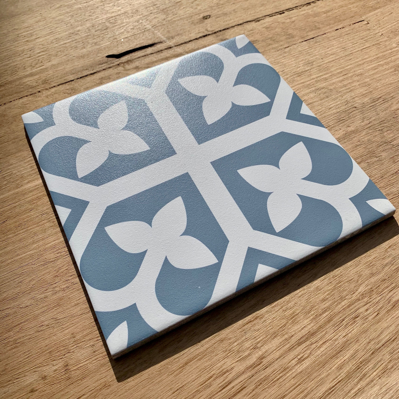 Bloom Wall and Floor Tile in Baby Blue - Tiles4less