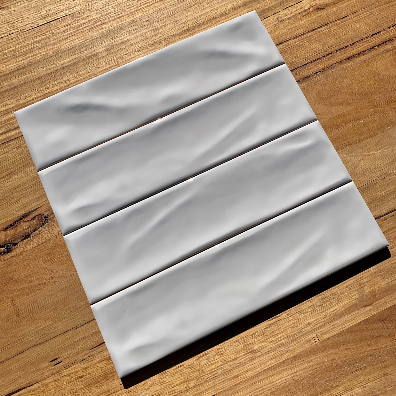 Marlow Ripple Gloss Mist Wall Tile 300x75mm