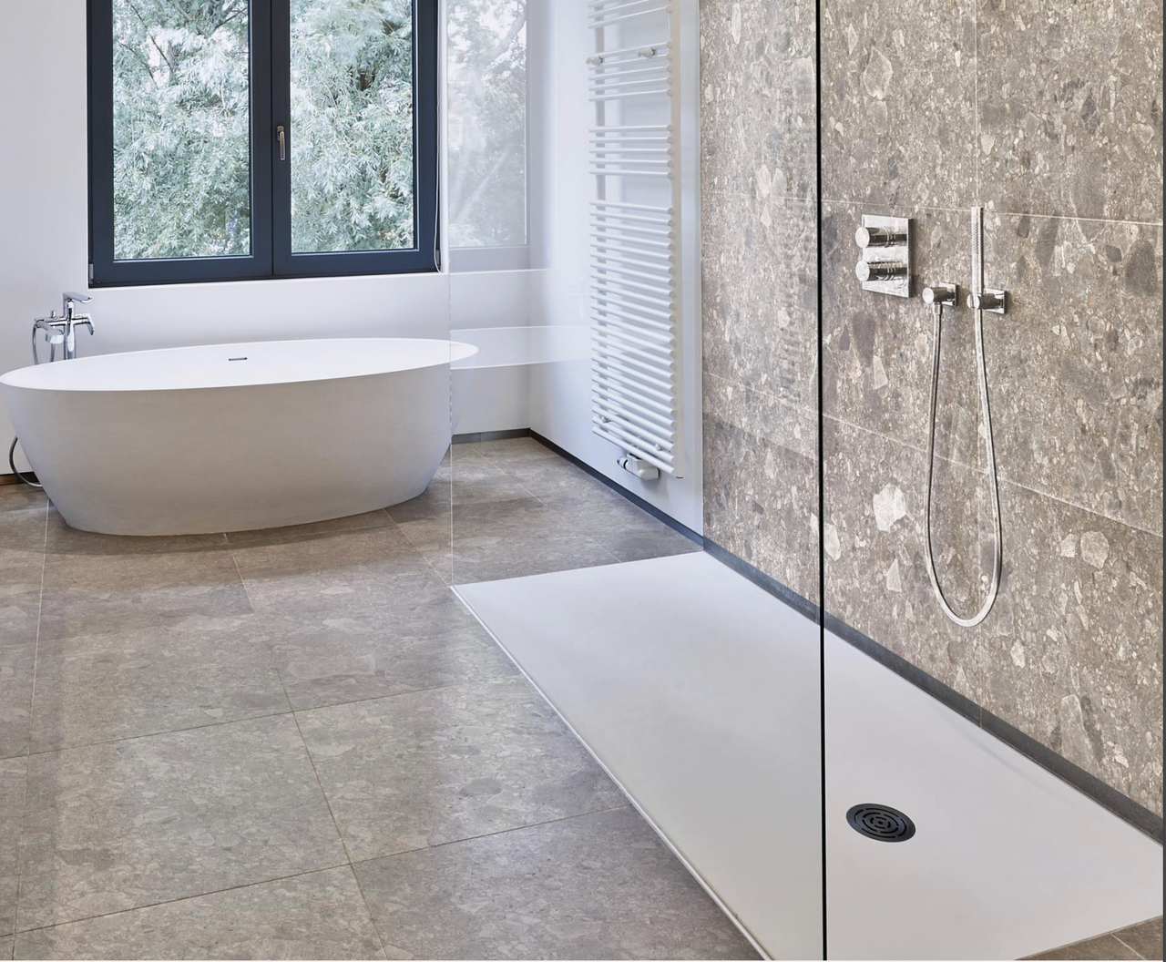 Venetian Natural Terrazzo Look Wall and Floor Tile - Buy Online at ...