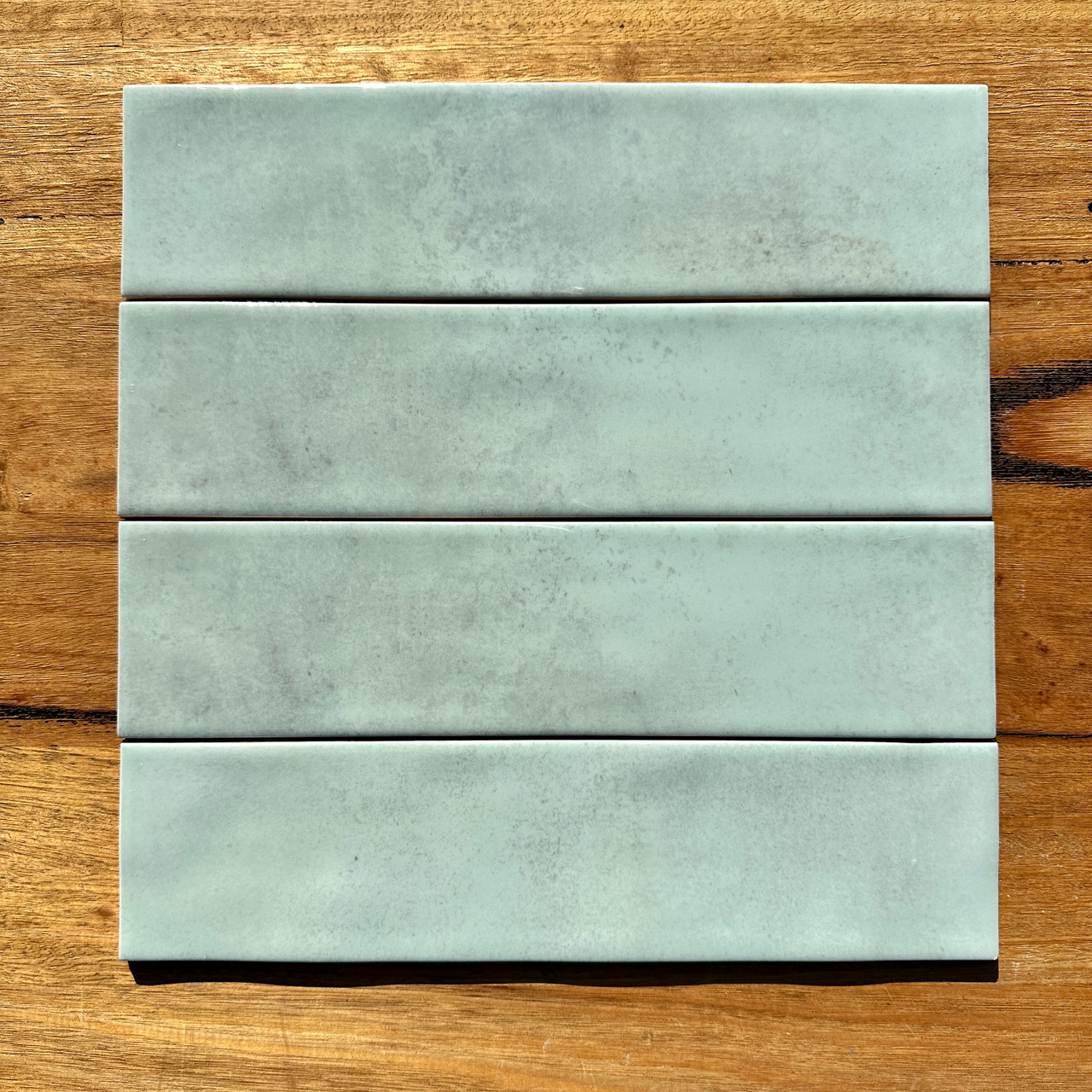 Carmel Pale Green Gloss Subway Wall Tile 300x75mm