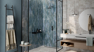 Refelctions Sky Gloss Wall Tile 250x60mm
