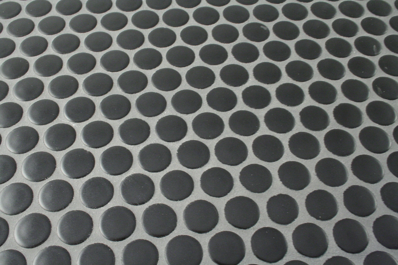 Matt Black Penny Round Mosaic Wall Tiles - Buy Online - Tiles4less