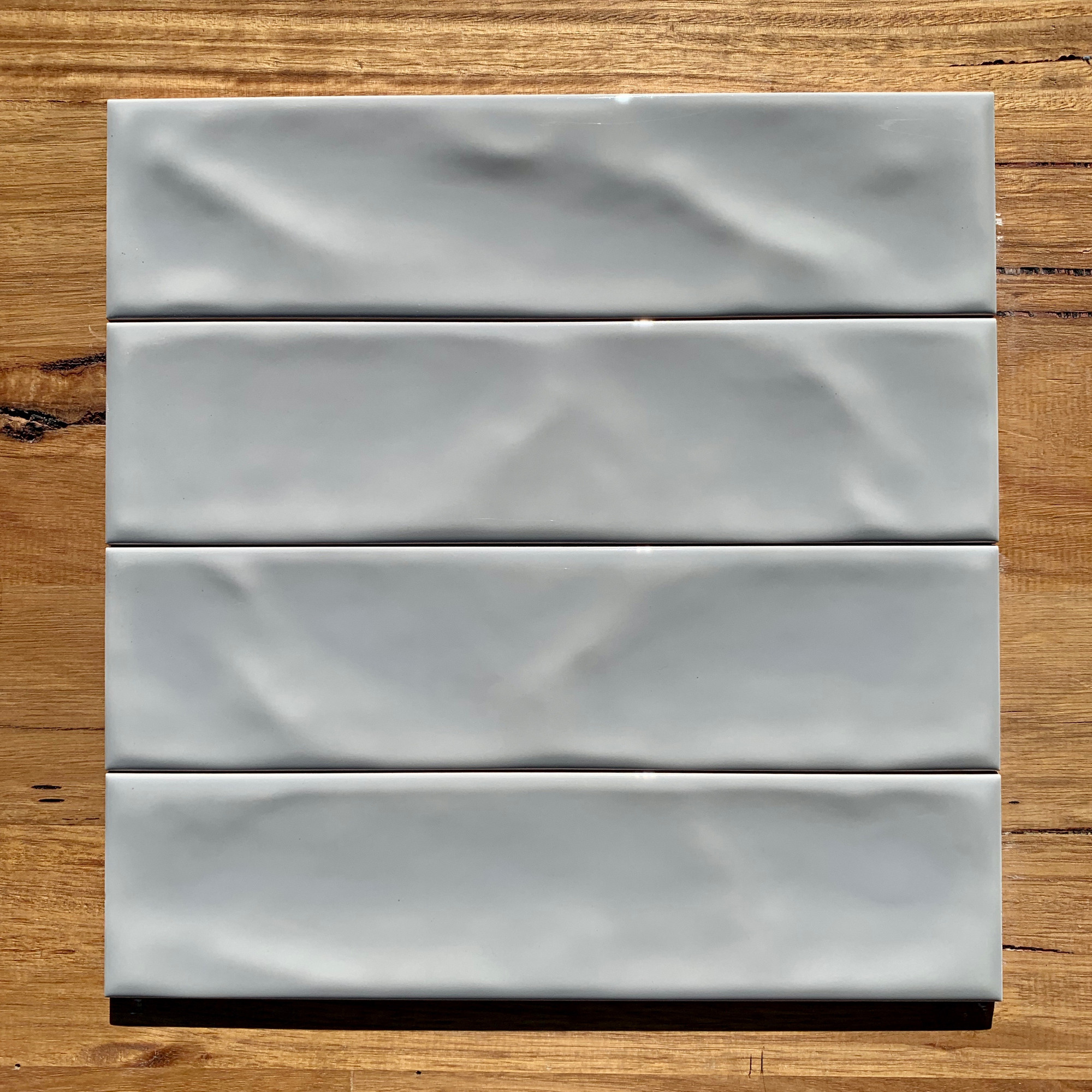 Marlow Ripple Smoke Gloss Wall Tile 300x75mm