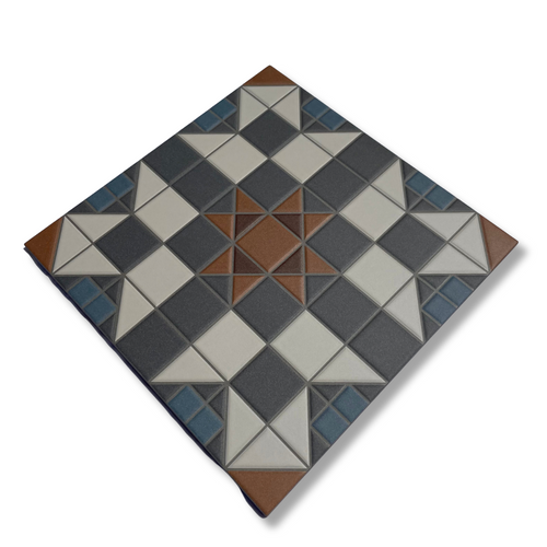 Heritage Navy Pattern Floor Tile - Buy Online at Tiles4less