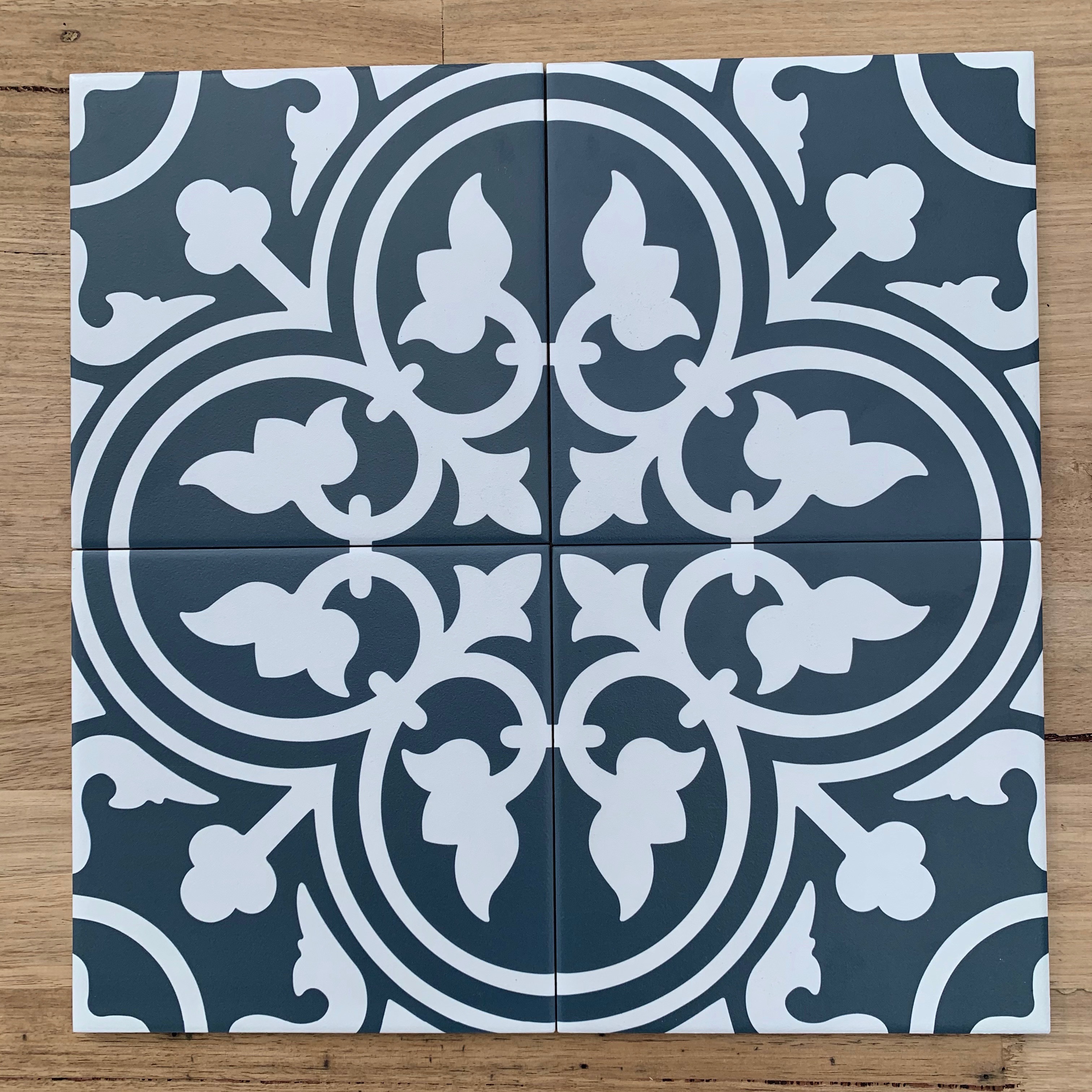 Shadow Wall and Floor Tile in Navy Blue - Buy Online at Tiles4less
