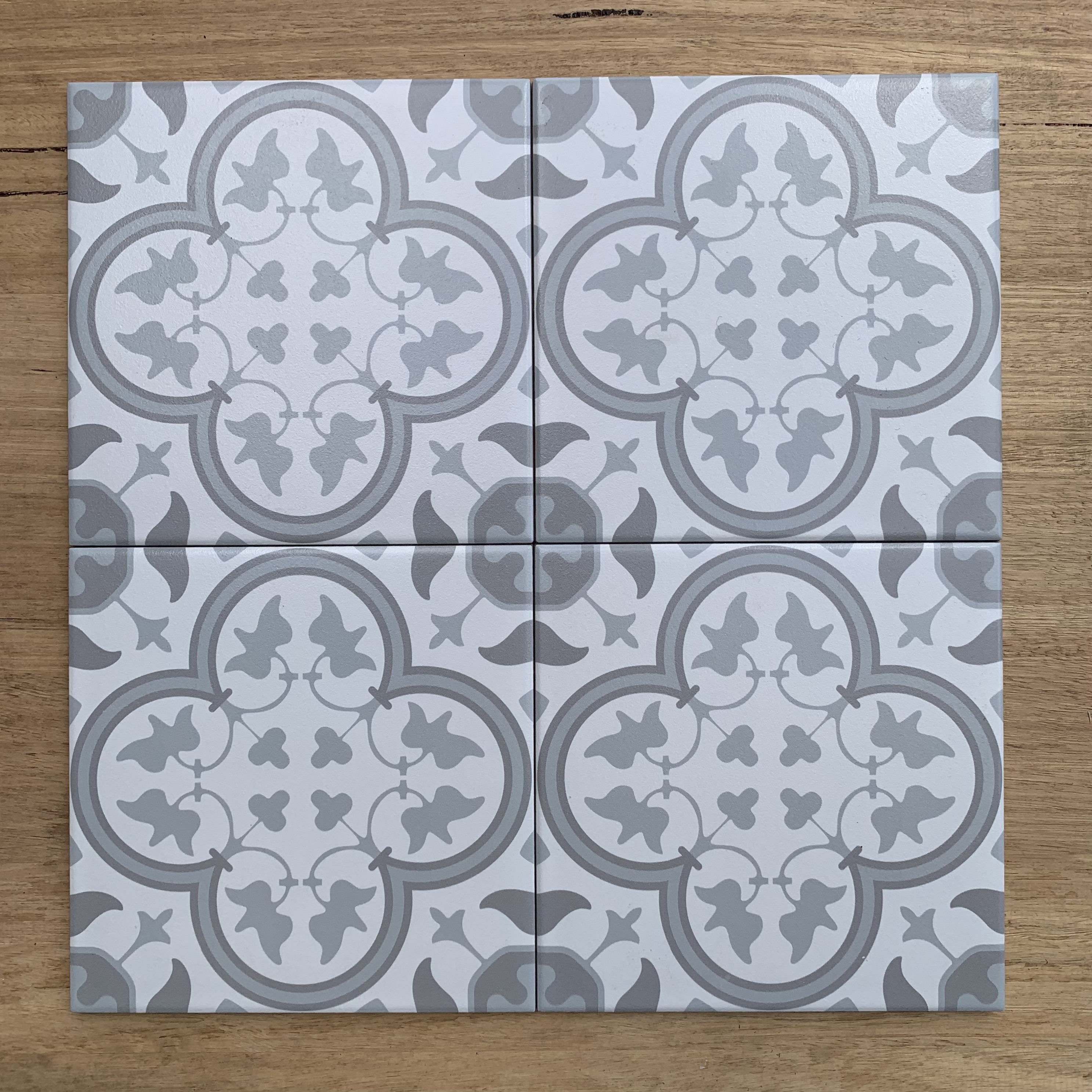 Bronte Light Grey Tile 200mm