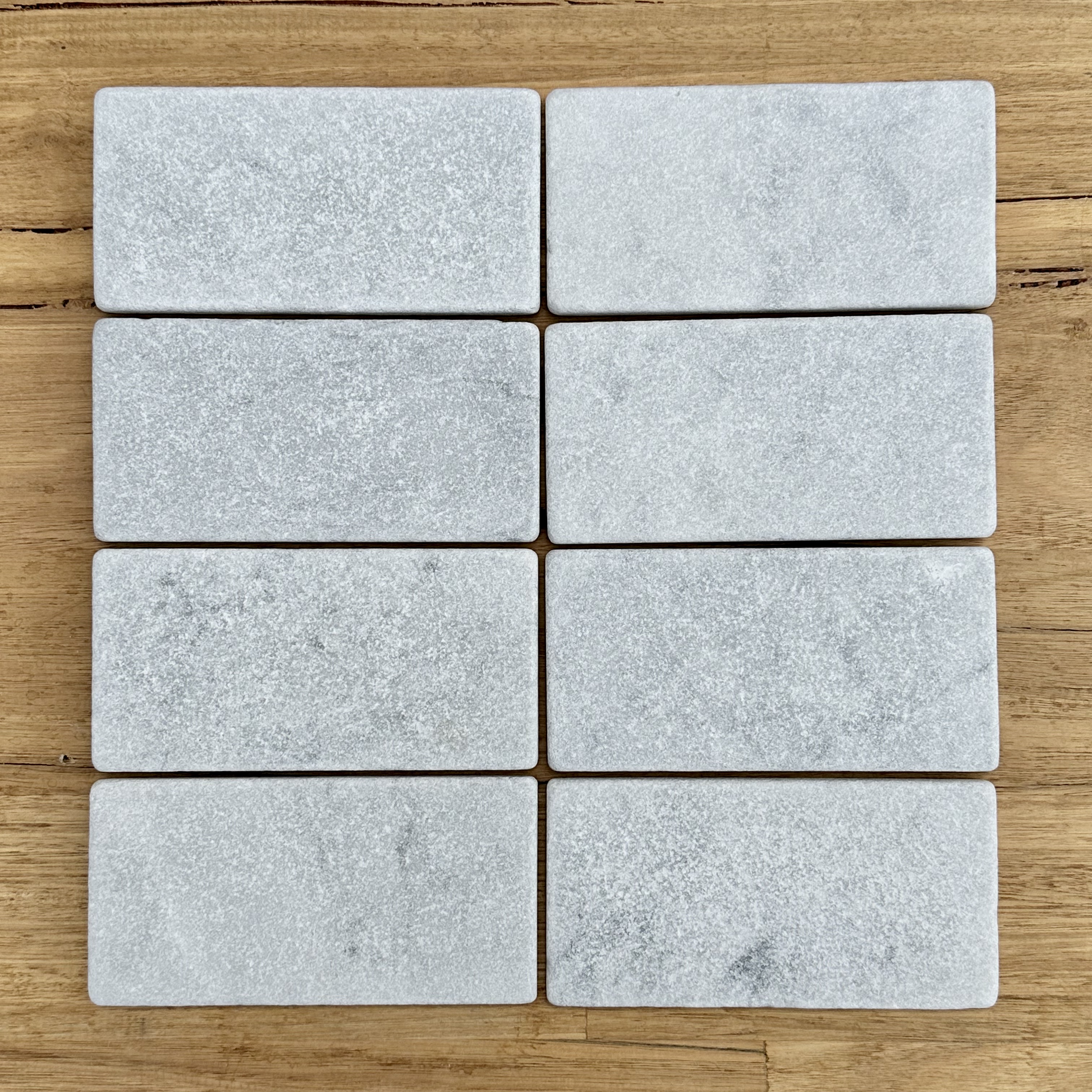 Carrara Tumbled Marble Subway Tile 150x75mm - Buy Direct From The ...