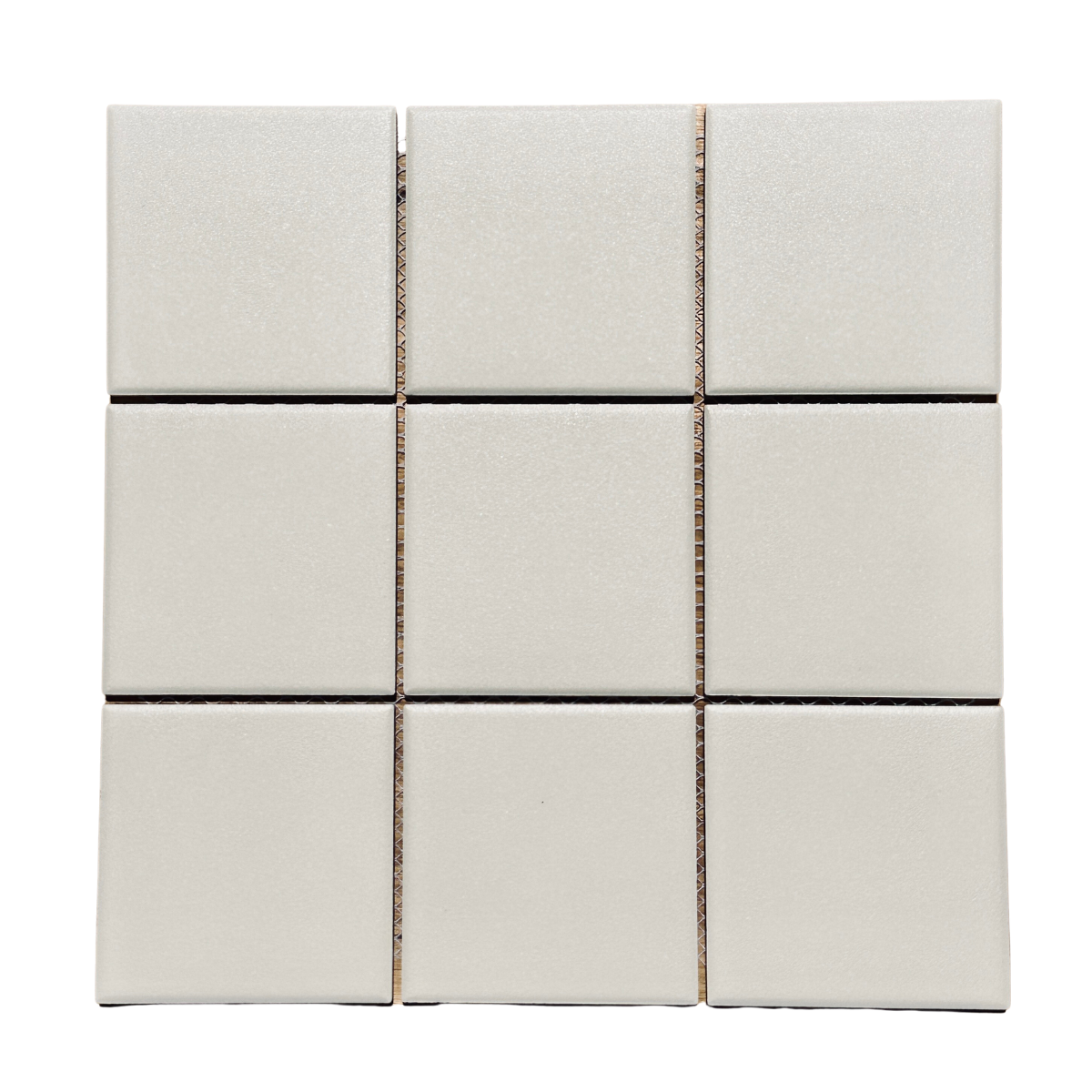 Buy Unglazed Off White Porcelain Square Mosaics 97mm - Tiles4less