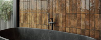 Carmel Cotto Gloss Subway Wall Tile 300x75mm