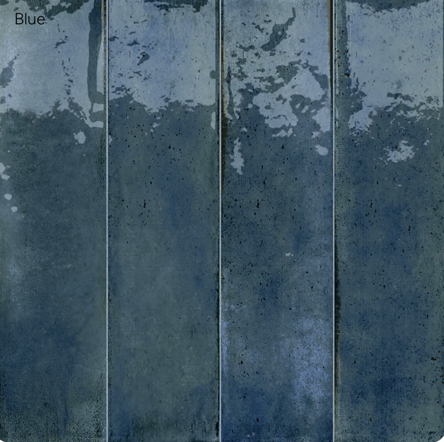 Cosmos Blue Gloss Wall Tile 250x60mm