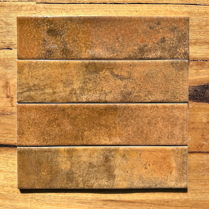 Carmel Cotto Gloss Subway Wall Tile 300x75mm