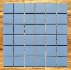 Buy Unglazed Blue Porcelain Square Mosaics 48mm - Tiles4less