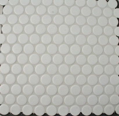 Large White Penny Round Tiles 28mm - Buy Online - Tiles4less
