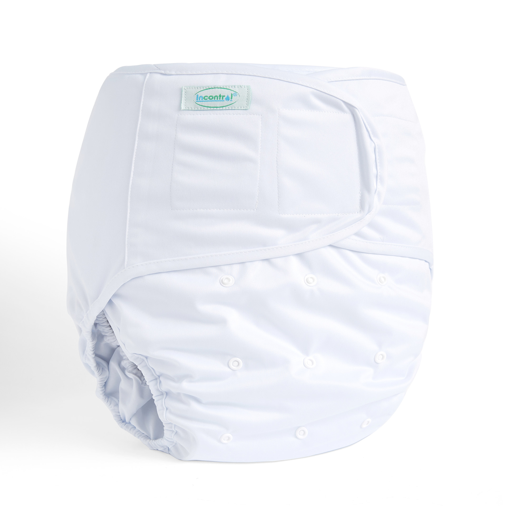 White Adult Diaper Wrap | InControl Diapers