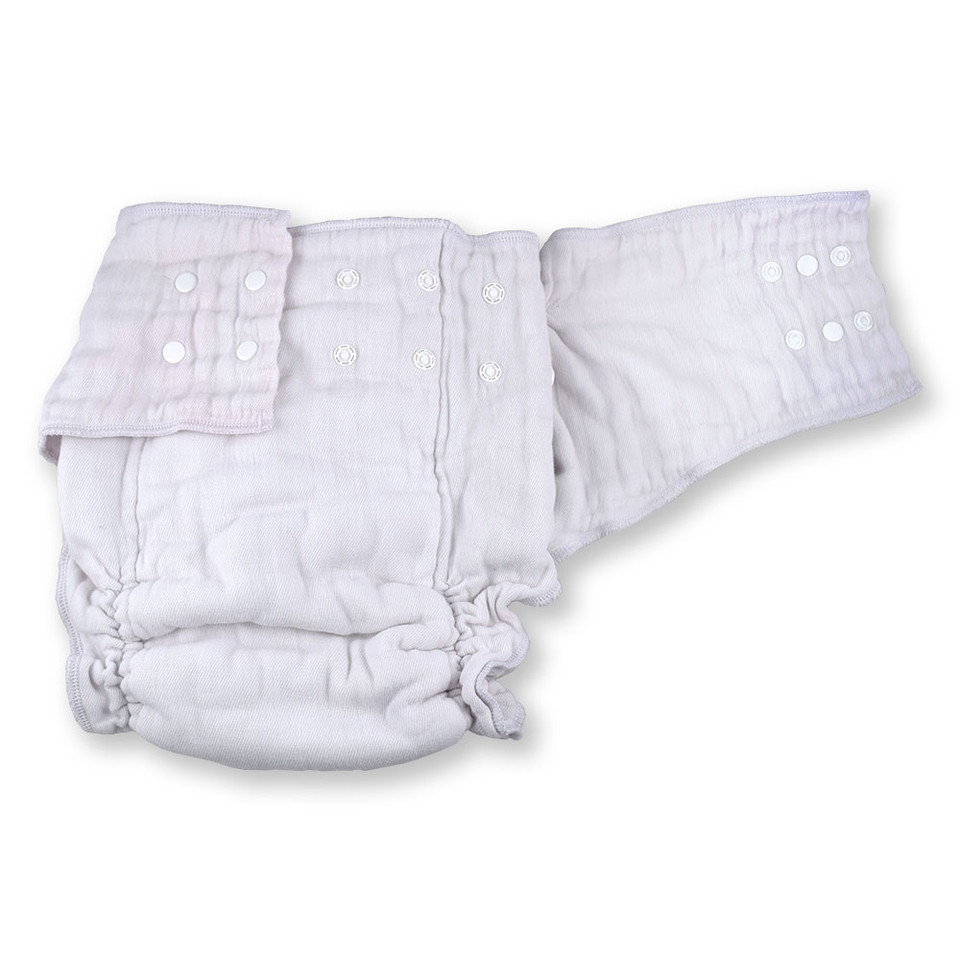 Adult Cotton Fitted Snap Diaper - Incontrol Diapers